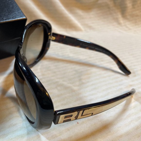 Ralph Lauren Accessories Ralph Lauren Shield Black Sunglasses 7196